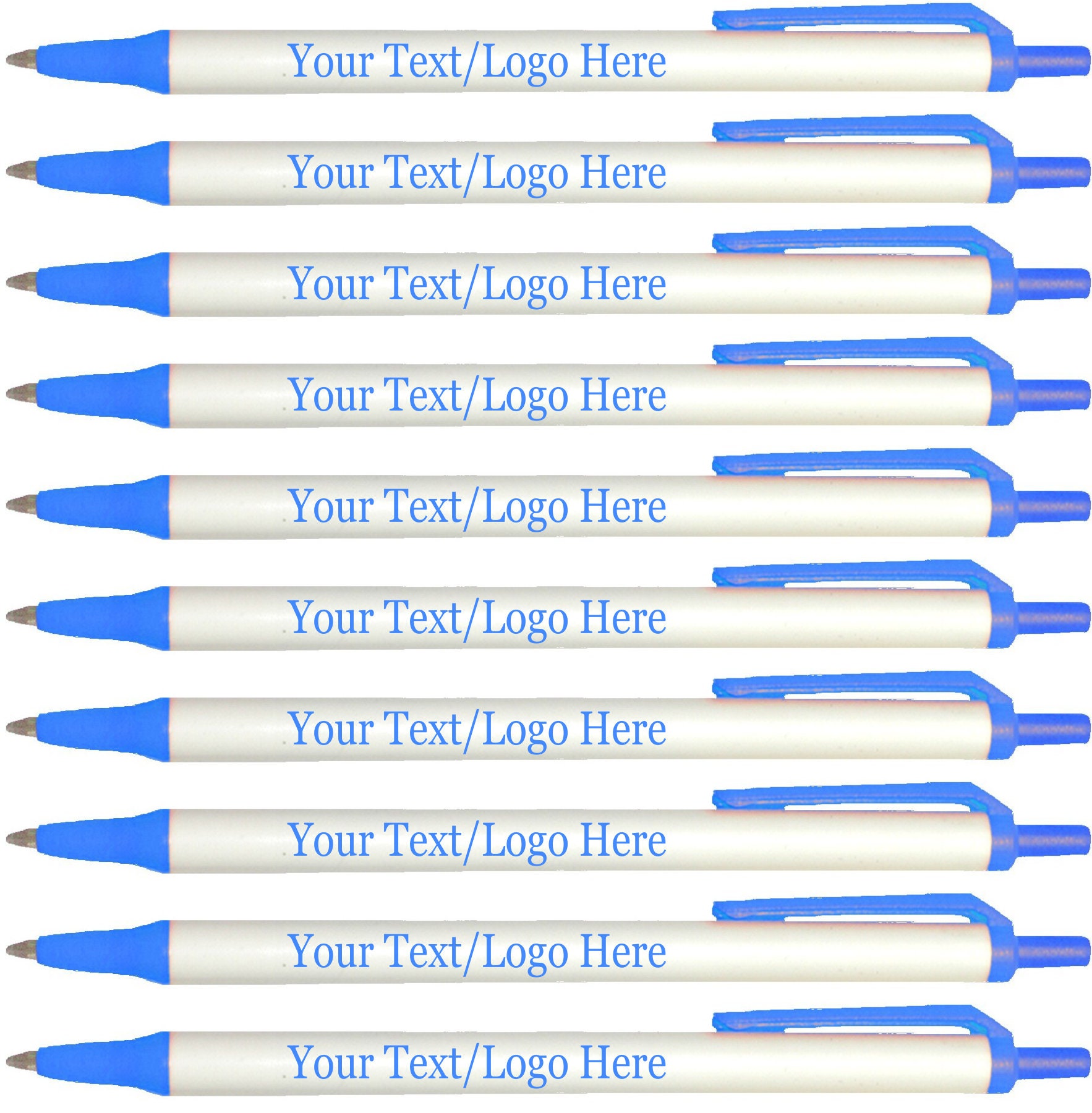 300 Personalized Pens, Imprinted Logo/text, Slim Retractable Ballpoint ...
