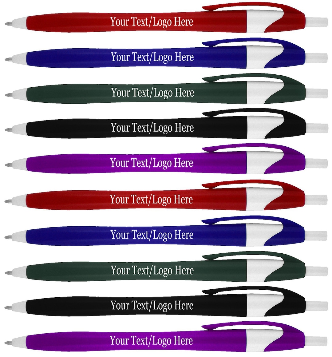 500 Personalized Ballpoint Pens Business Name Logo Pens Bulk Custom ...