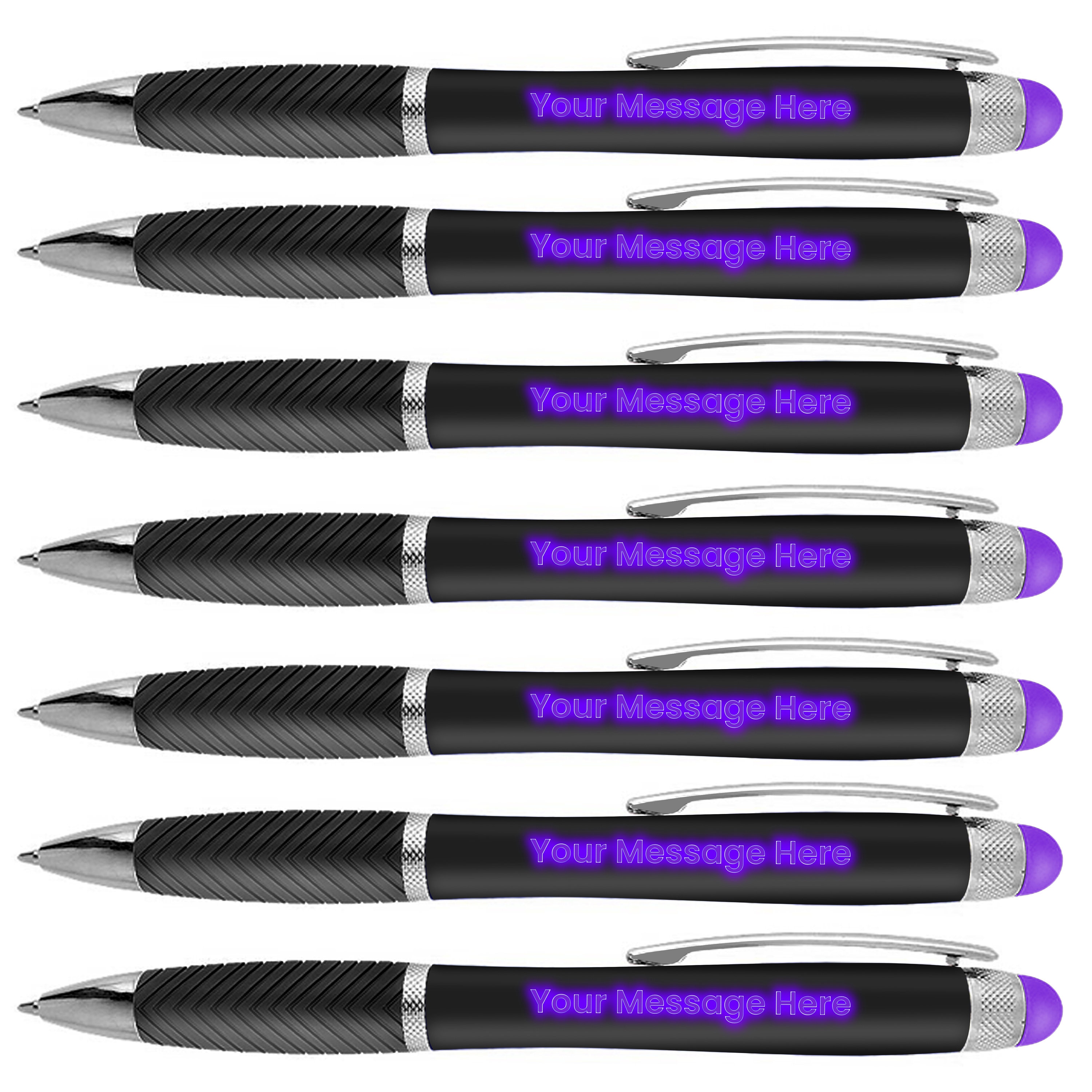 80 Personalized LED Light up Pens With Text/ Logo Ballpoint | Etsy