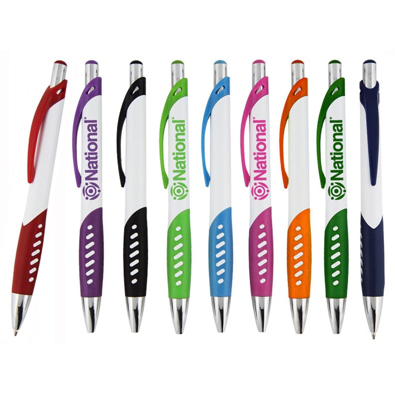 300 Personalized Ballpoint Pens Bulk, Custom Text/ Logo, Promotional ...