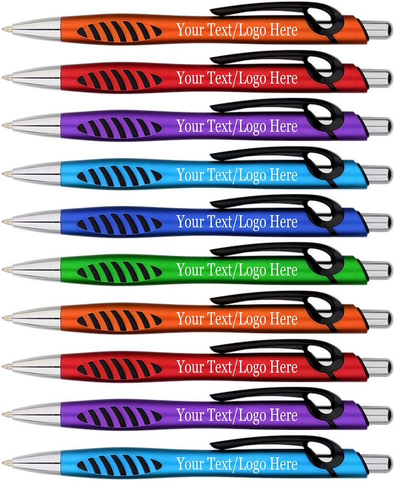 300 Logo Pens With Imprinted Custom Text, Personalized Ballpoint Pens ...