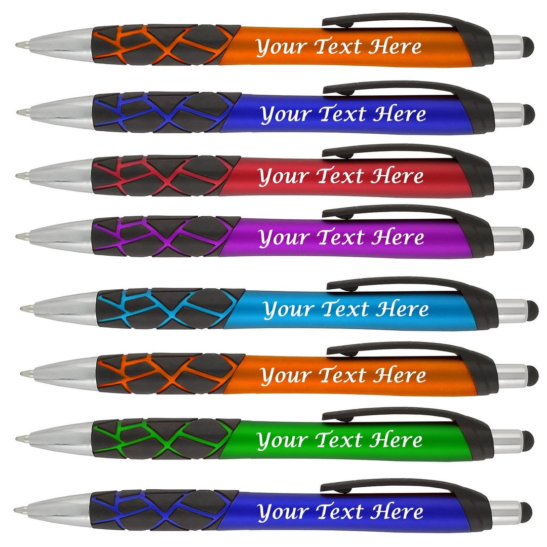 200 Personalized Business Pens Bulk Custom Text Order, Marketing Material Writing Tools Office ...