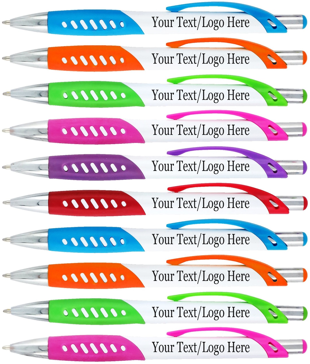 300 Personalized Ballpoint Pens Bulk, Custom Text/ Logo, Promotional ...