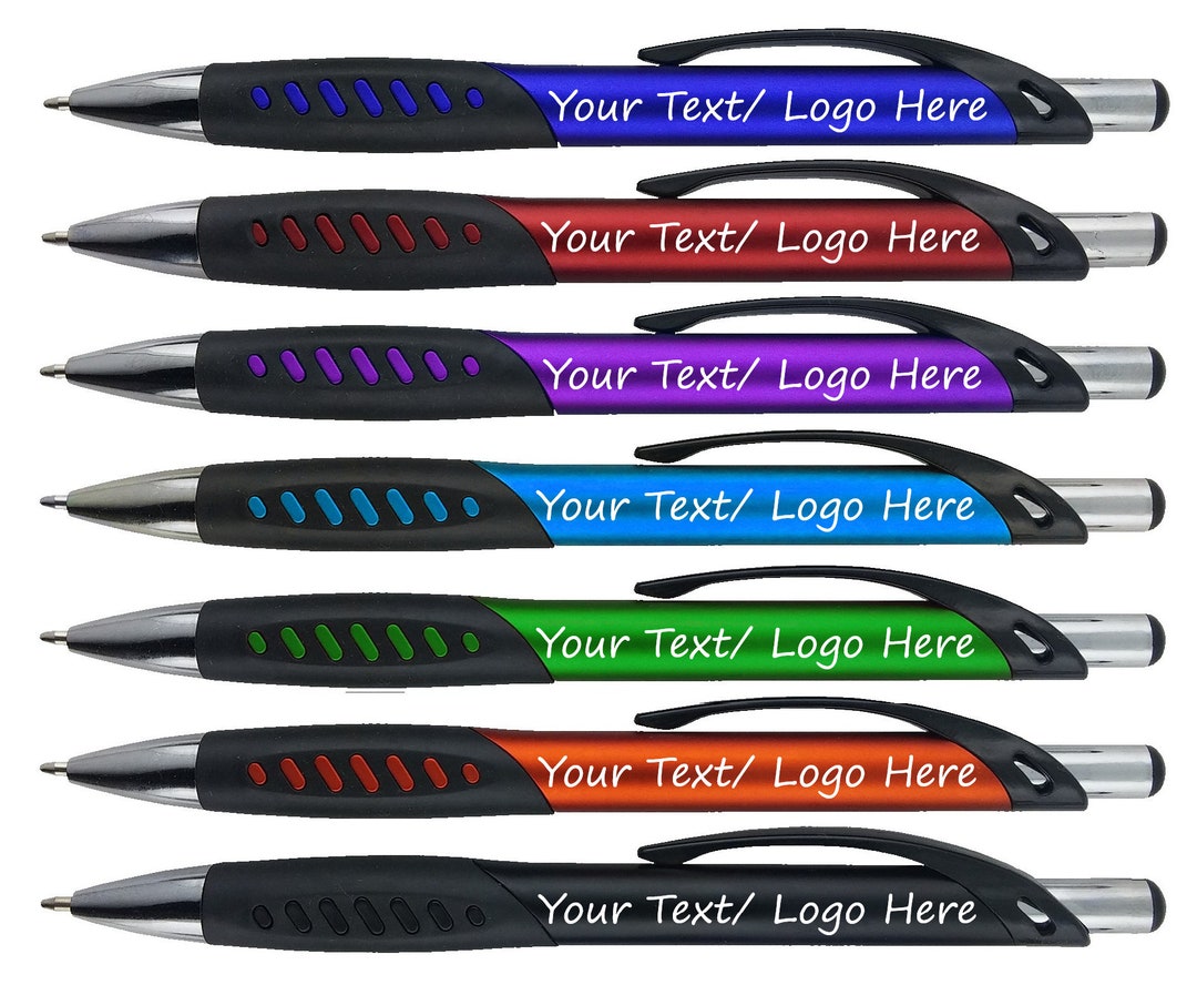 300 Personalized Ballpoint Pens Bulk, Custom Text/ Logo, Promotional ...