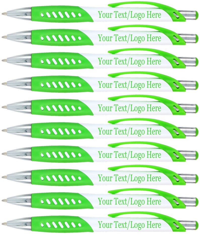 300 Personalized Ballpoint Pens Bulk, Custom Text/ Logo, Promotional ...