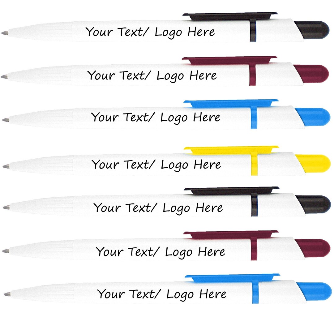 500 Personalized Ballpoint Pens Business Name Logo Pens Bulk Custom ...