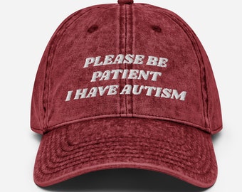 Please Be Patient I Have Autism Blue Hat - Etsy