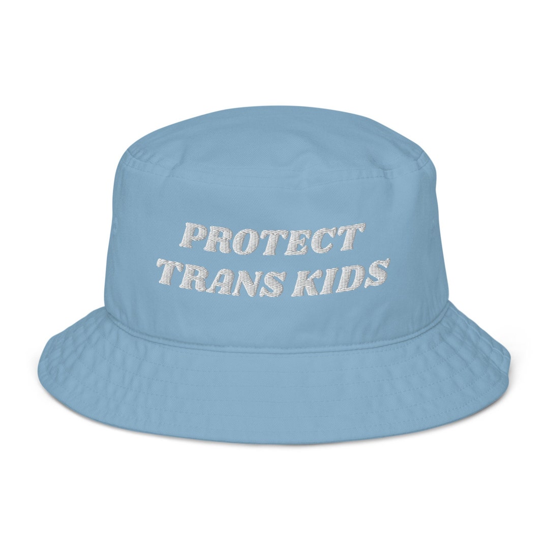 Protect Trans Kids Bucket Hat - Embroidered Trans Pride, Trans Rights ...