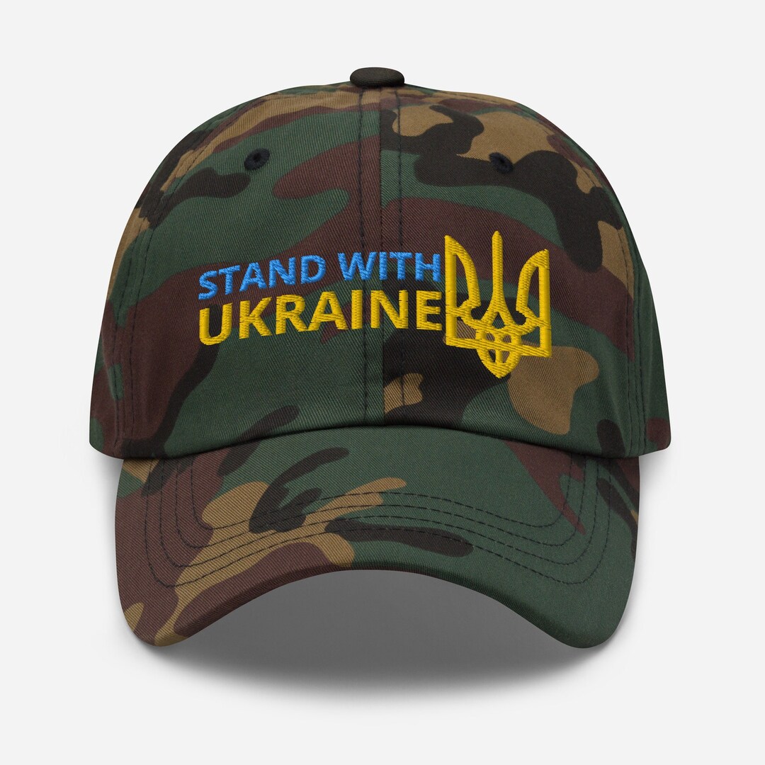 Stand With Ukraine Dad Hat, Anti Putin Embroidered Hat, Ukrainian Flag ...