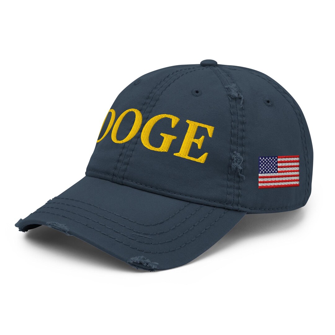 DOGE Hat, Department of Government Efficiency Embroidered Distressed ...
