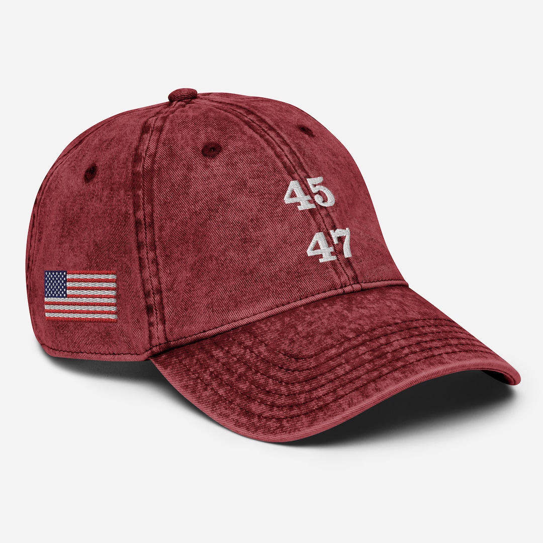 45 47 Vintage Hat, 45 47 Baseball Cap, 45 47 Trump Hat, 45 MAGA Hat, 45 ...