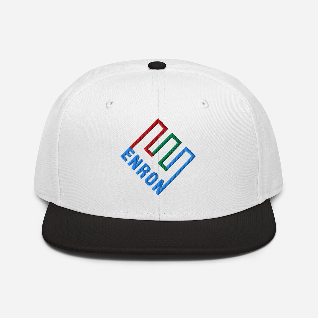 ENRON Snapback Flat Visor Hat Embroidered Hat | ENRON Hat | Enron ...