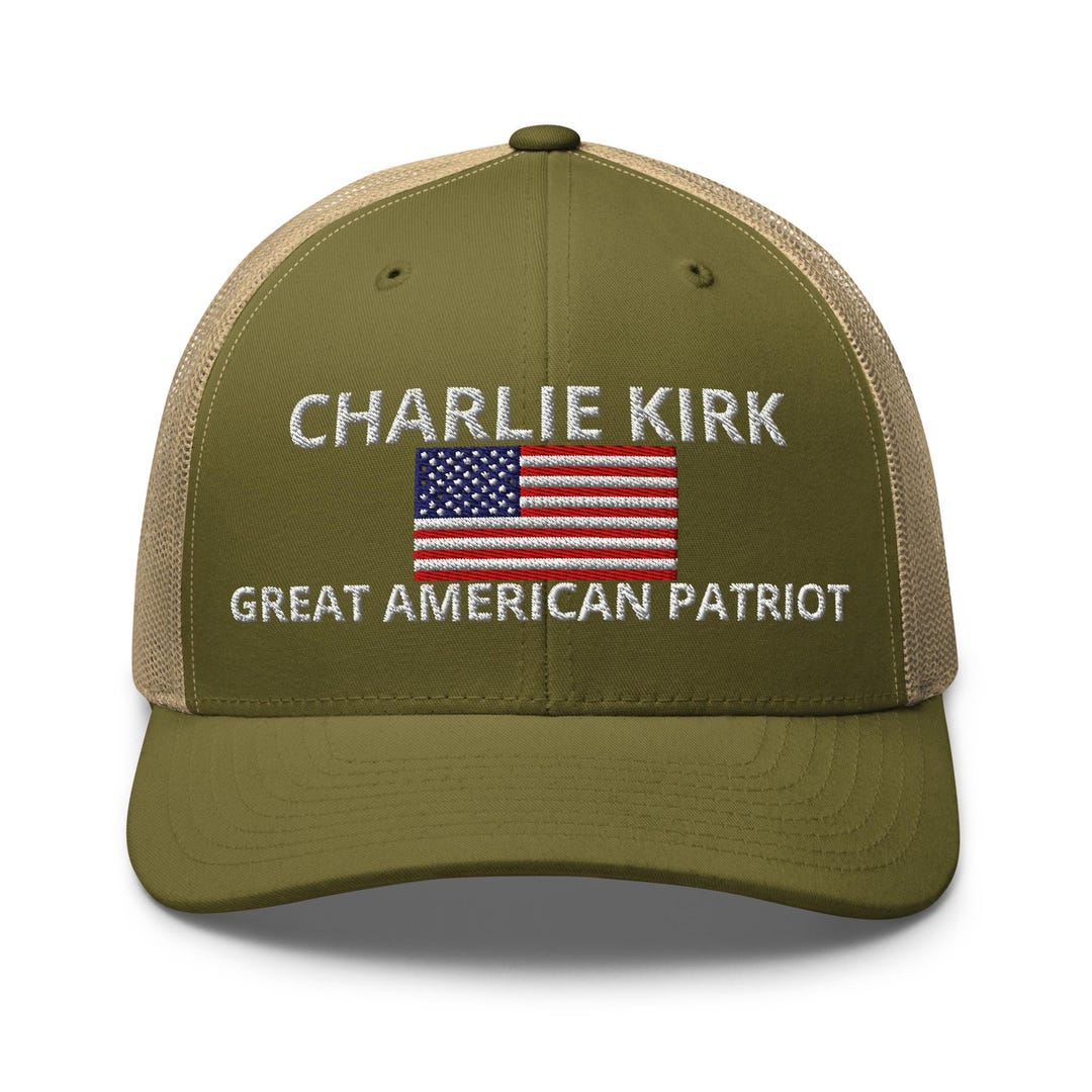 Charlie Kirk Tribute Cap, Great American Patriot Hat, RIP Charlie Kirk ...
