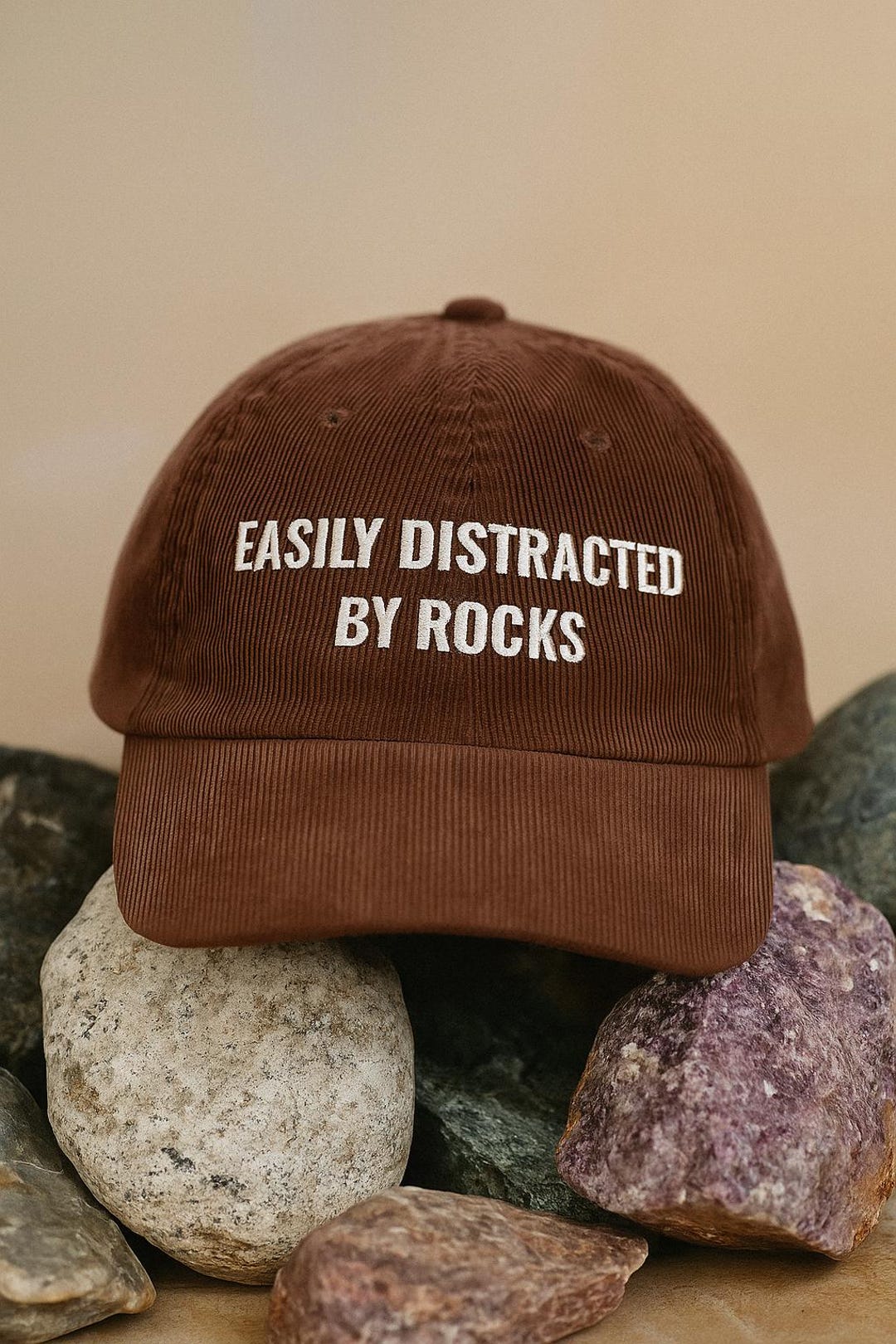 Easily Distracted by Rocks Hat, Geology, Geology Hat, Geology Gifts ...