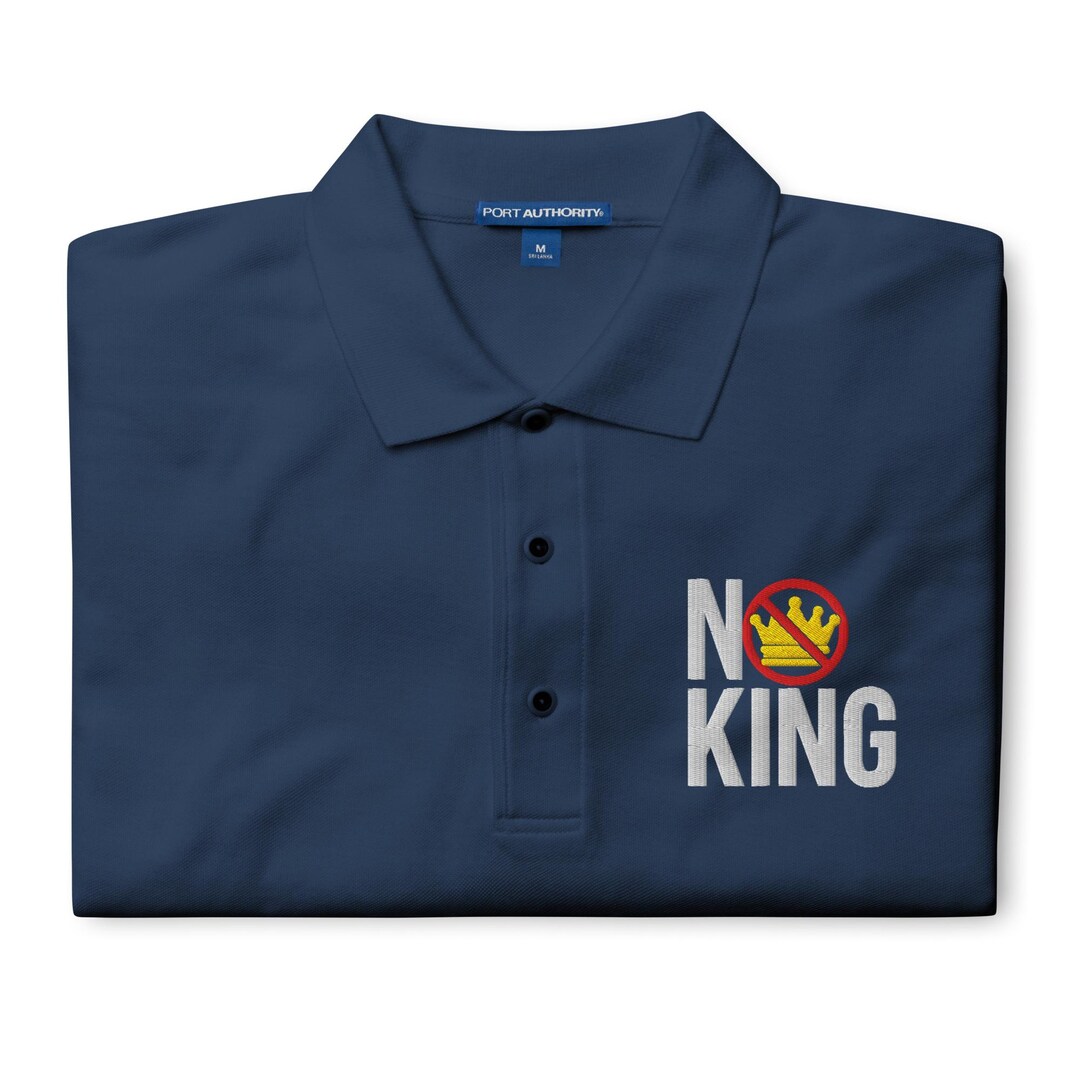 No Kings in America Polo, Anti Trump Polo, Political Polo, Anti Maga ...