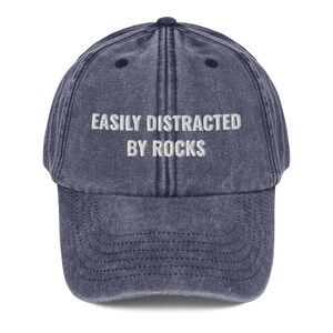 Easily Distracted by Rocks Vintage Cap, Geology, Geology Hat, Geology ...