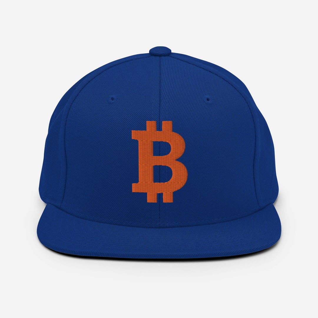 Bitcoin Logo Embroidered Snapback Hat , Bitcoin Apparel, Bitcoin Hat ...