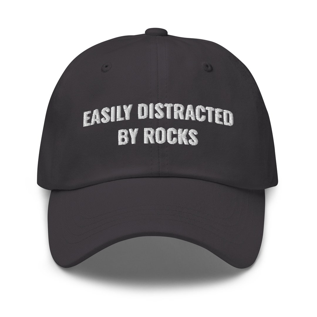Easily Distracted by Rocks Hat, Geology, Geology Hat, Geology Gifts ...