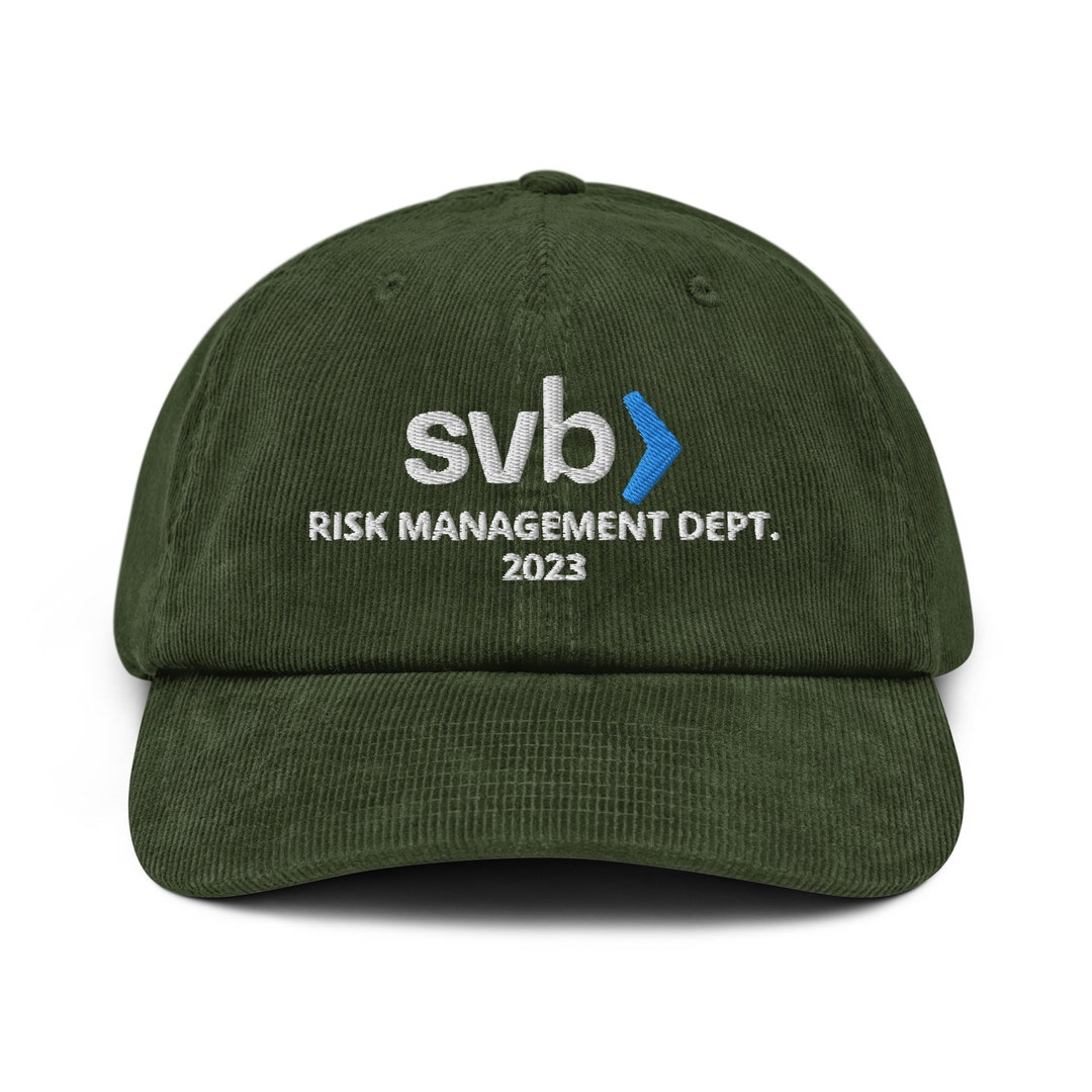 SVB Silicon Valley Bank Corduroy Hat, Risk Management Hat Embroidered ...