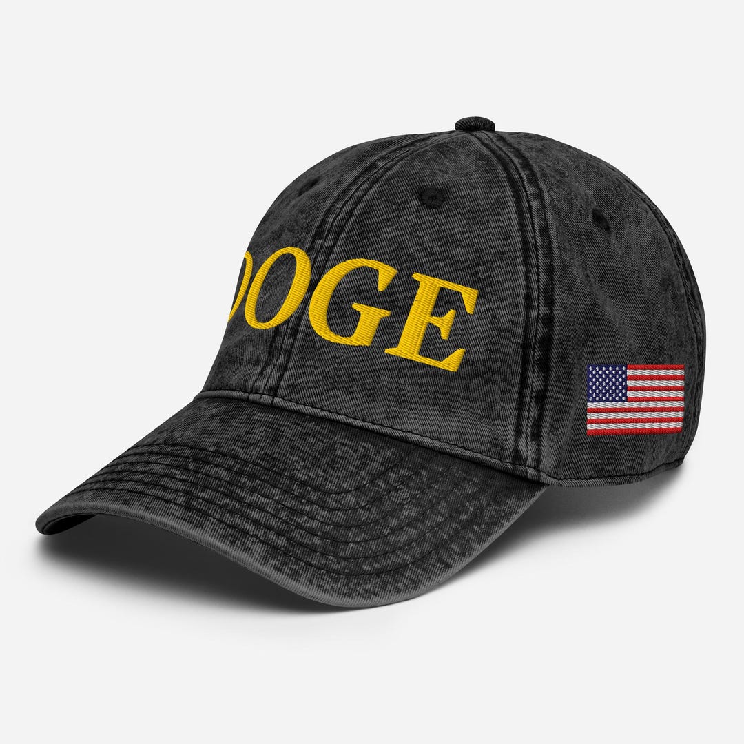 DOGE Hat, Department of Government Efficiency Embroidered Vintage ...