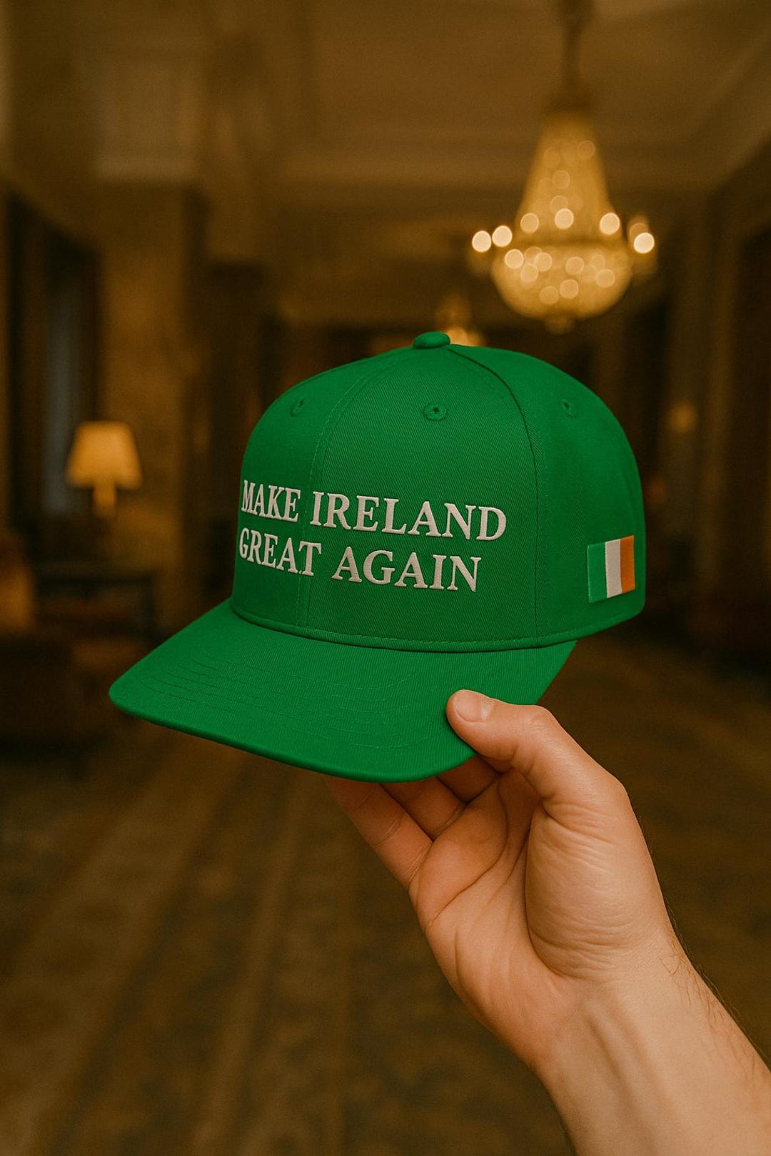 Make Ireland Great Again Embroidered Hat, MIGA Snapback Flat Visor Hat ...