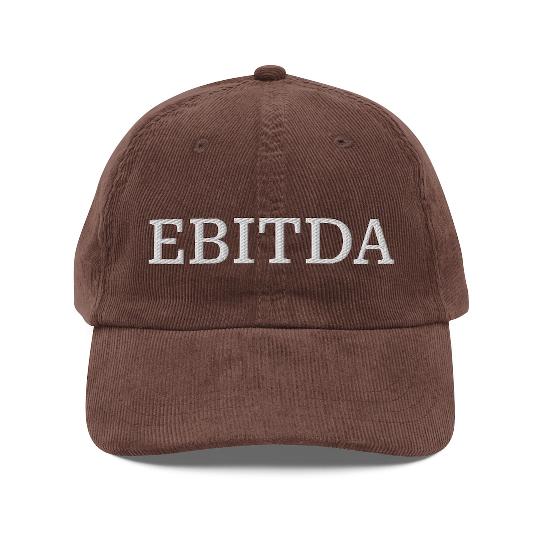 EBITDA Hat, Embroidered Vintage Corduroy Cap, Business Investment Gift ...