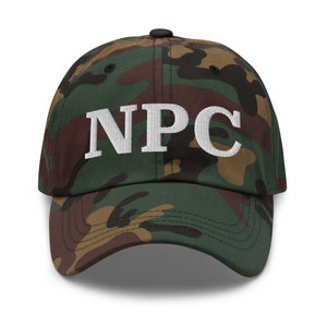 NPC Hat, Embroidered Classic Hat, Non-player Character, Gamer Hat ...