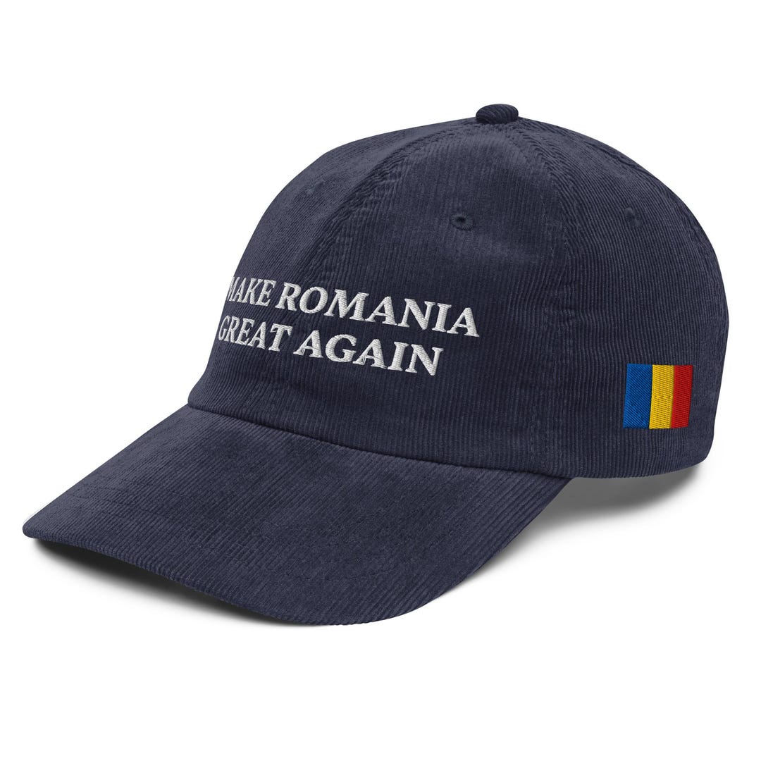 Make Romania Great Again Hat, Vintage Corduroy Cap, Support Romania ...