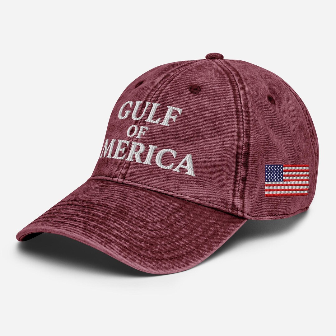 Gulf of America Hat, Embroidered Patriotic Hat, Republican Hat, Trump ...