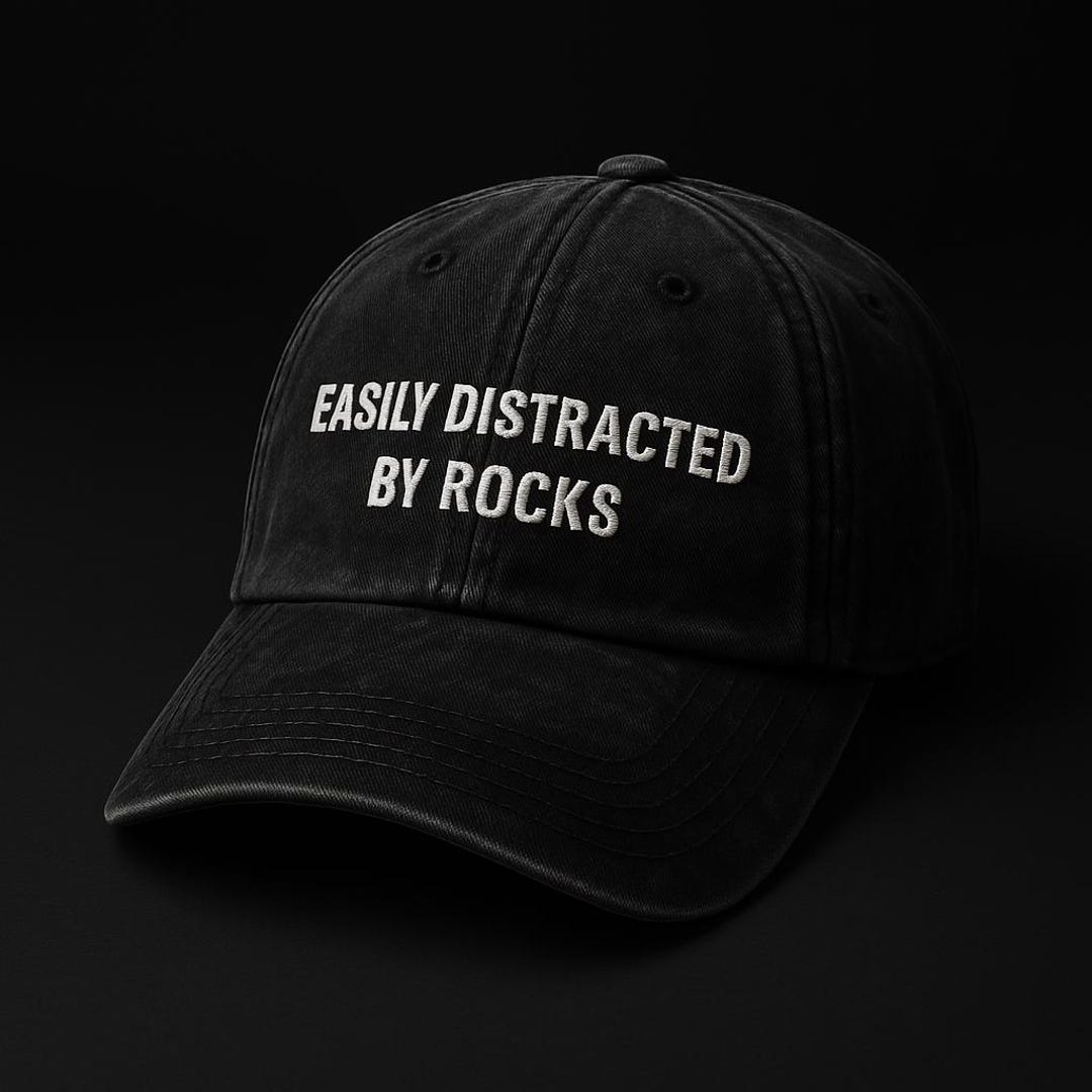 Easily Distracted by Rocks Hat, Geology, Geology Hat, Geology Gifts ...