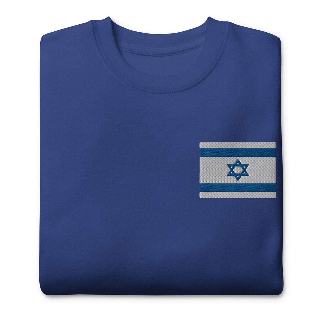 Israel Flag Premium Sweatshirt, I Stand With Israel Sweatshirt, Support ...
