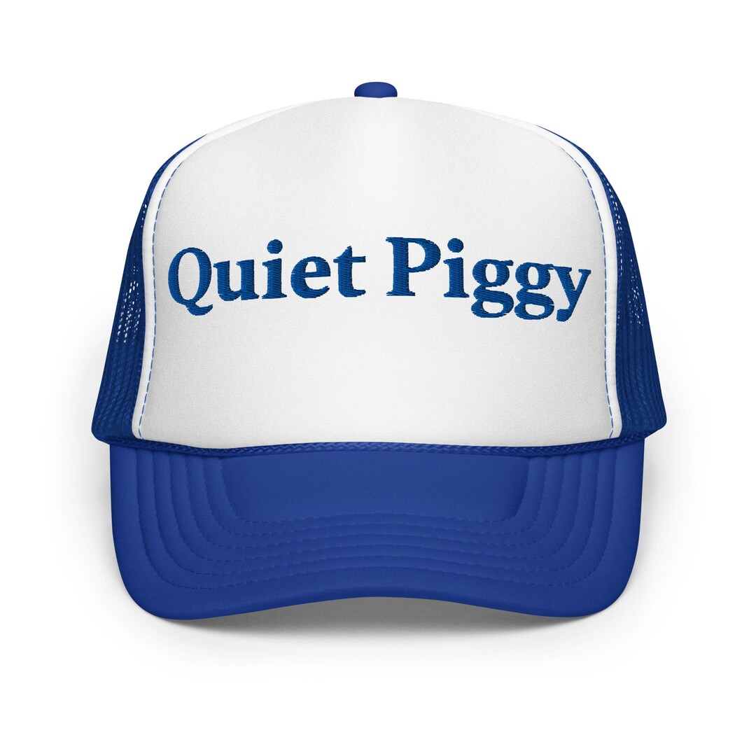 Quiet Piggy Pig Trump Hat, Humorous Trump Funny Quote Hat, Funny ...