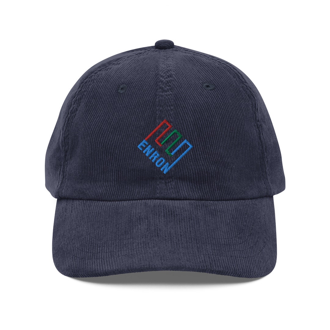 ENRON Vintage Corduroy Embroidered Hat | ENRON Hat | Enron Accounting ...