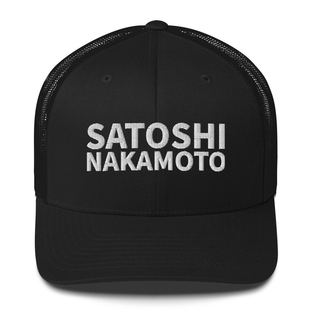 Satoshi Nakamoto Hat, Embroidered Trucker Cap, Bitcoin Hat, Satoshi Hat ...