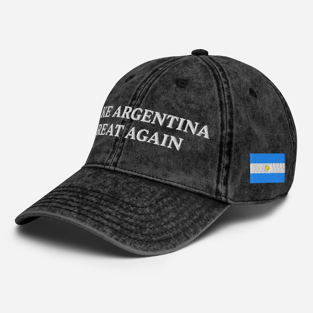 Make Argentina Great Again Hat, Argentina Flag Cap, Embroidery Vintage ...
