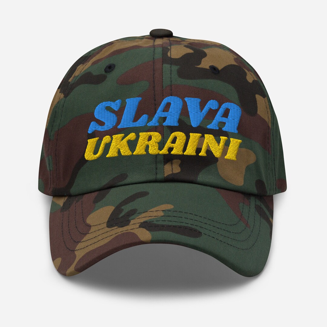 Slava Ukraini Dad Hat, Glory to Ukraine Dad Hat, Slava Ukraini ...