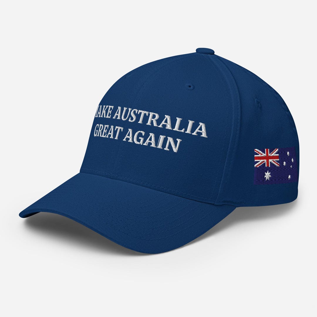 Make Australia Great Again President | Flexfit Hat Australia Flag ...