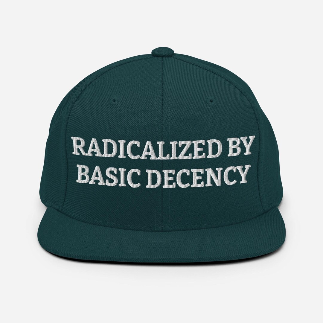 Radicalized by Basic Decency Hat, Social Justice Activism Hat, Gift for ...
