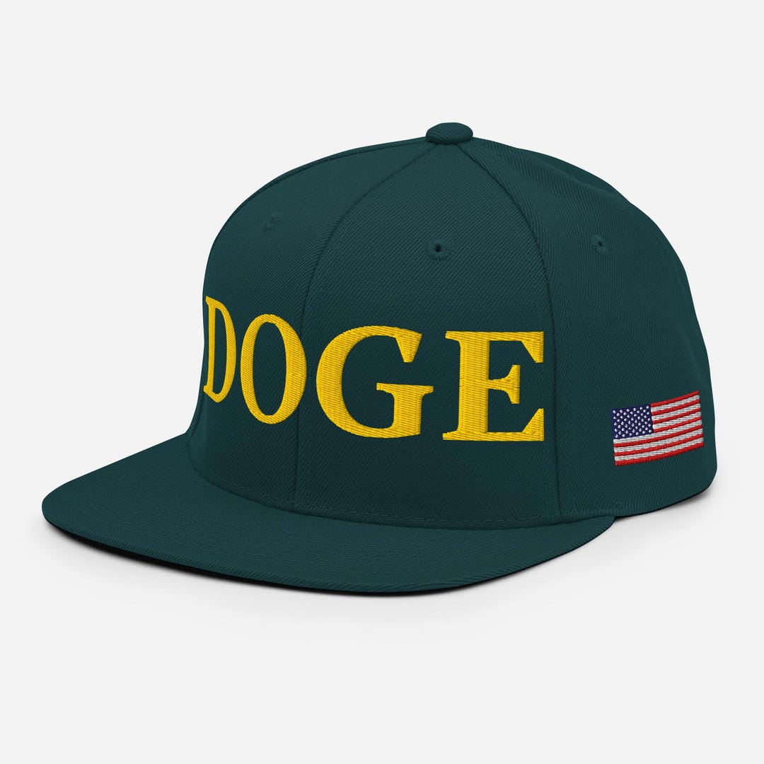 DOGE Hat, Department of Government Efficiency Embroidered Snapback Hat ...
