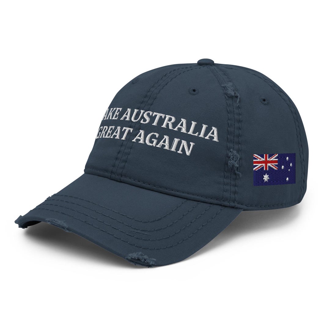 Make Australia Great Again Cap | Distressed Hat Australia Flag ...