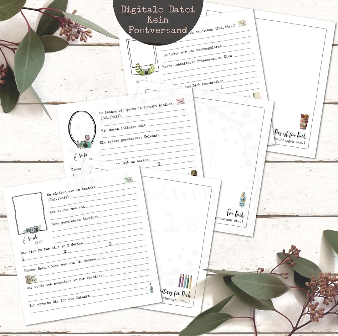 Printable Template for Immediate Download, Print, Colleague Farewell ...