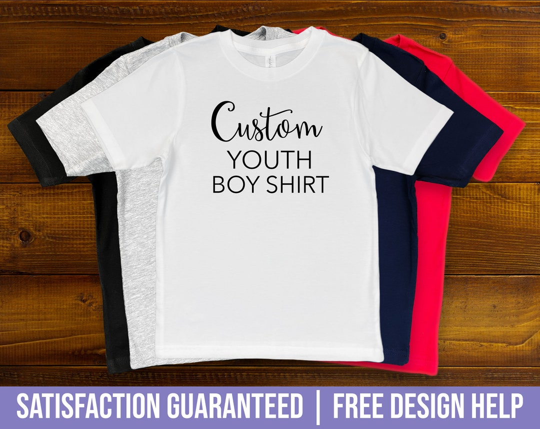 Custom Youth Boy's Shirt - Etsy