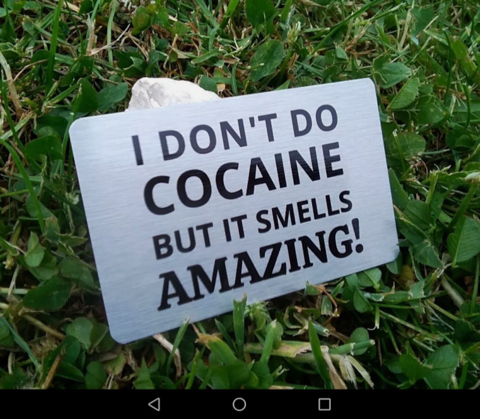 Novelty Cocaine Wallet Card I Don't Do Cocaine Funny Gifts for Him Dad ...