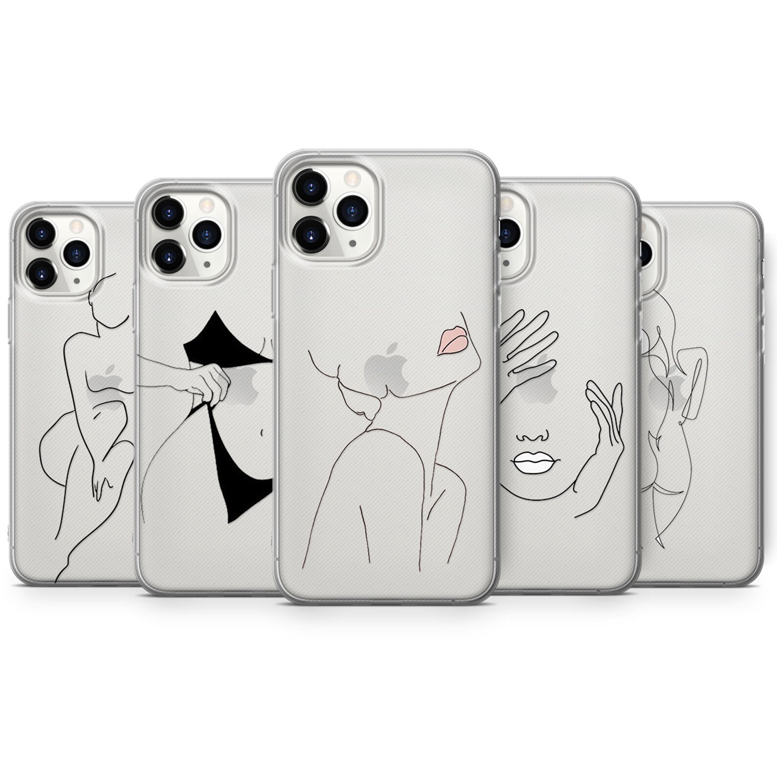 One Line Drawing Art Gel Phone Case Cover for Iphone Samsung - Etsy