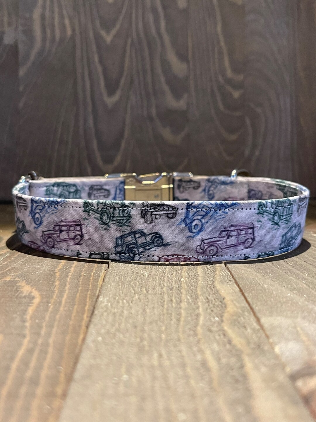 4x4 off Road Trucks Adjustable Dog Collar Fabric Wrapped Dog Collar ...