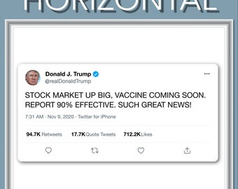 Wall Décor Donald Trump Tweet #1.073 digital download Celebrity Quote ...