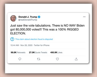Wall Décor Donald Trump Tweet #1.073 digital download Celebrity Quote ...