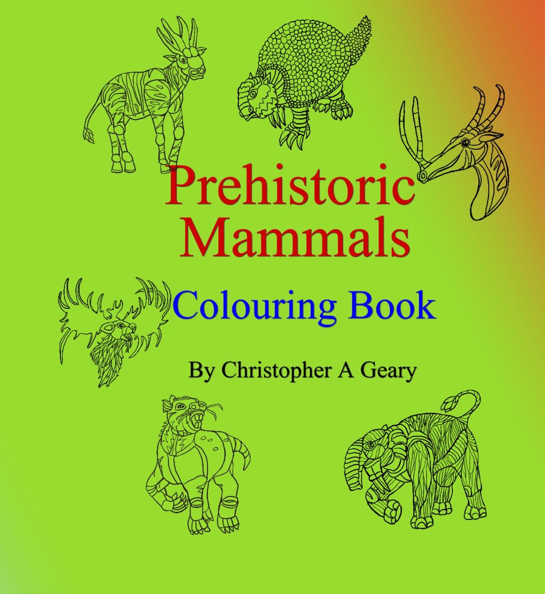 Prehistoric Mammals Colouring Book - Etsy