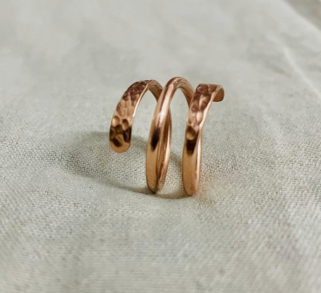 Pure 100% Copper Wrap Ring, Arthritis Thumb Ring, Solid Copper Ring ...