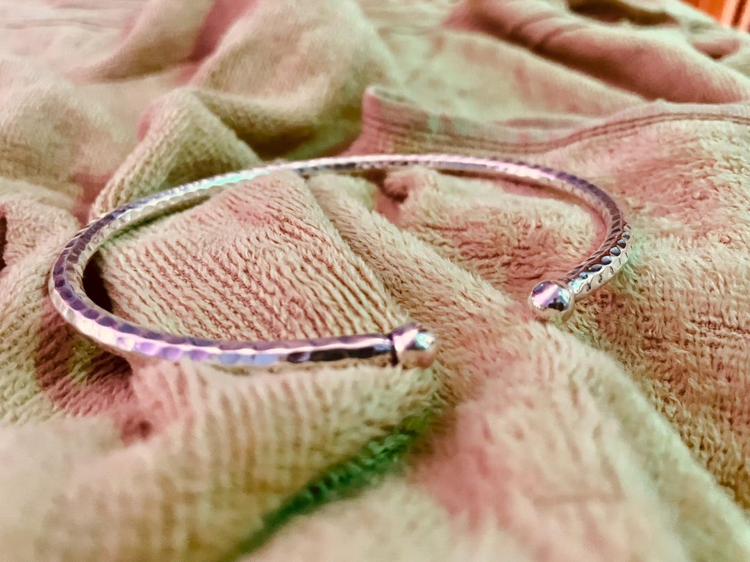 925 Hammered Torque Silver Torque Bangle Mens Silver Torque Silver Bangle - Etsy